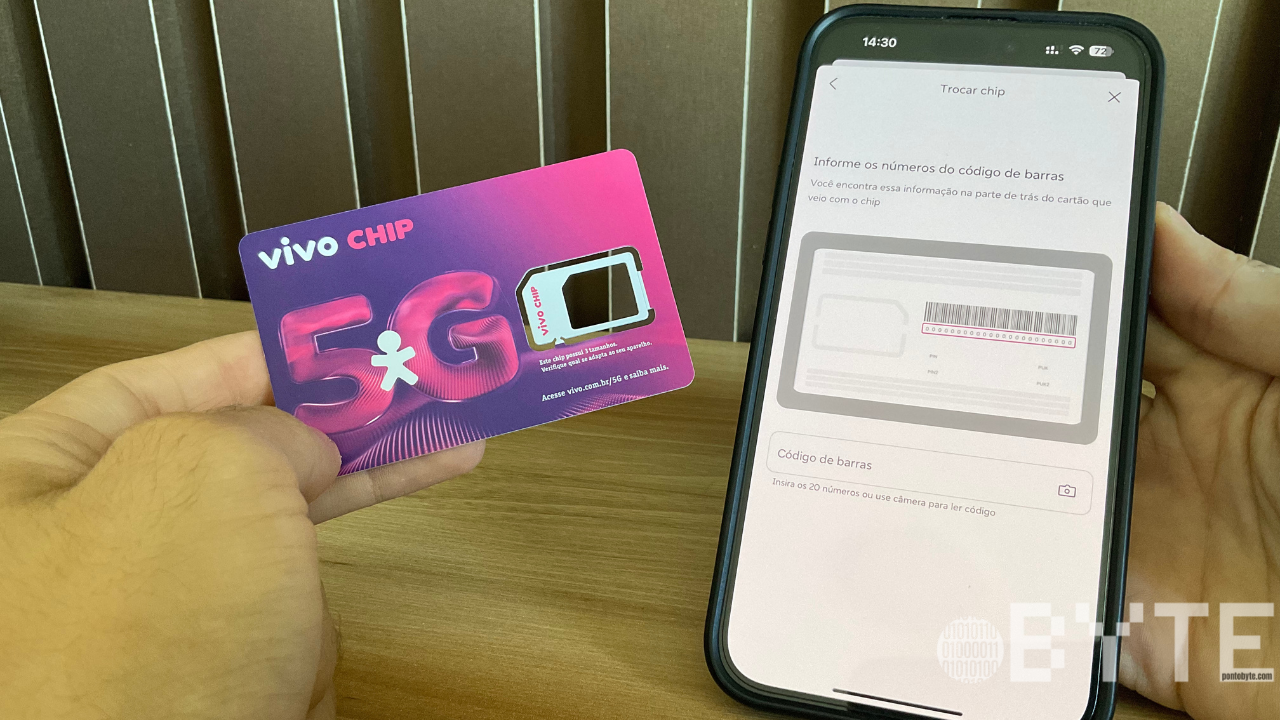 Converta de eSIM para SIM Card através do app Vivo