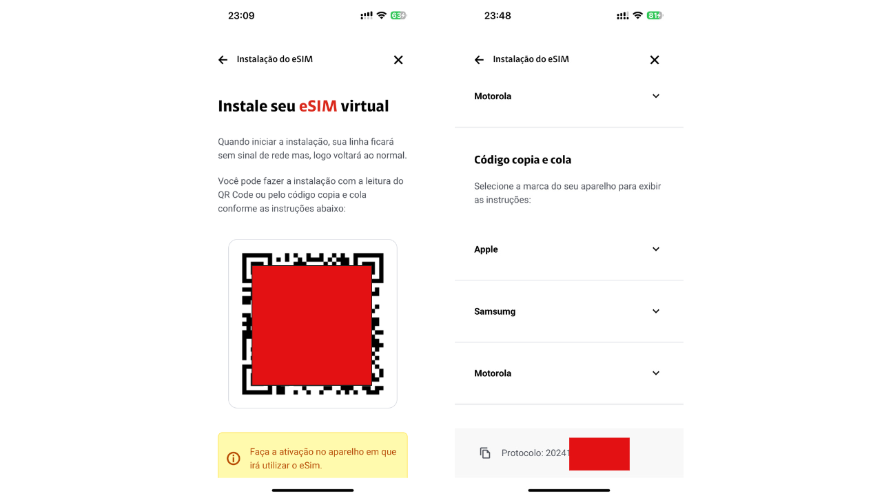 Troque seu Chip Claro para eSIM - Android e iPhones